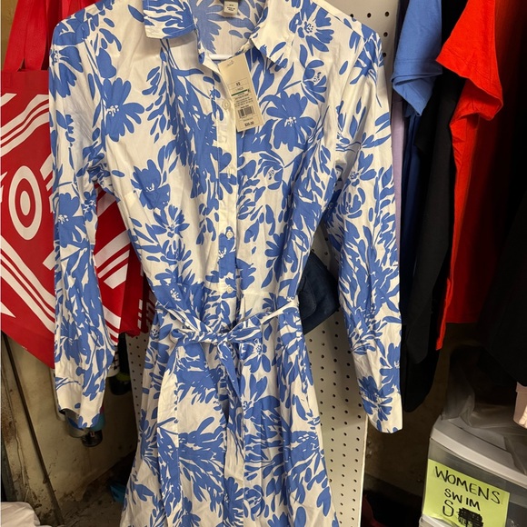 Target | Dresses | Target Blue And White Floral Dress | Poshmark